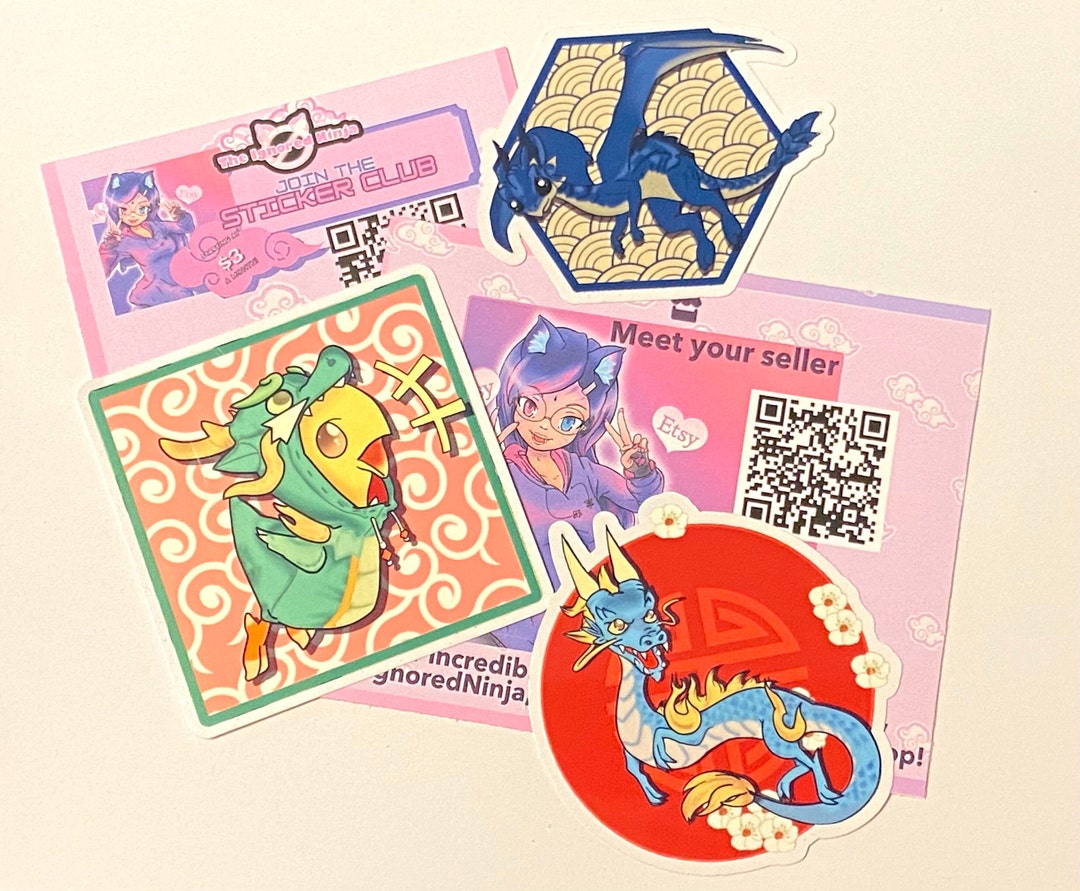 FFXIV Sticker Club One Month Sticker Bundle Glossy Three Inch Stickers ...