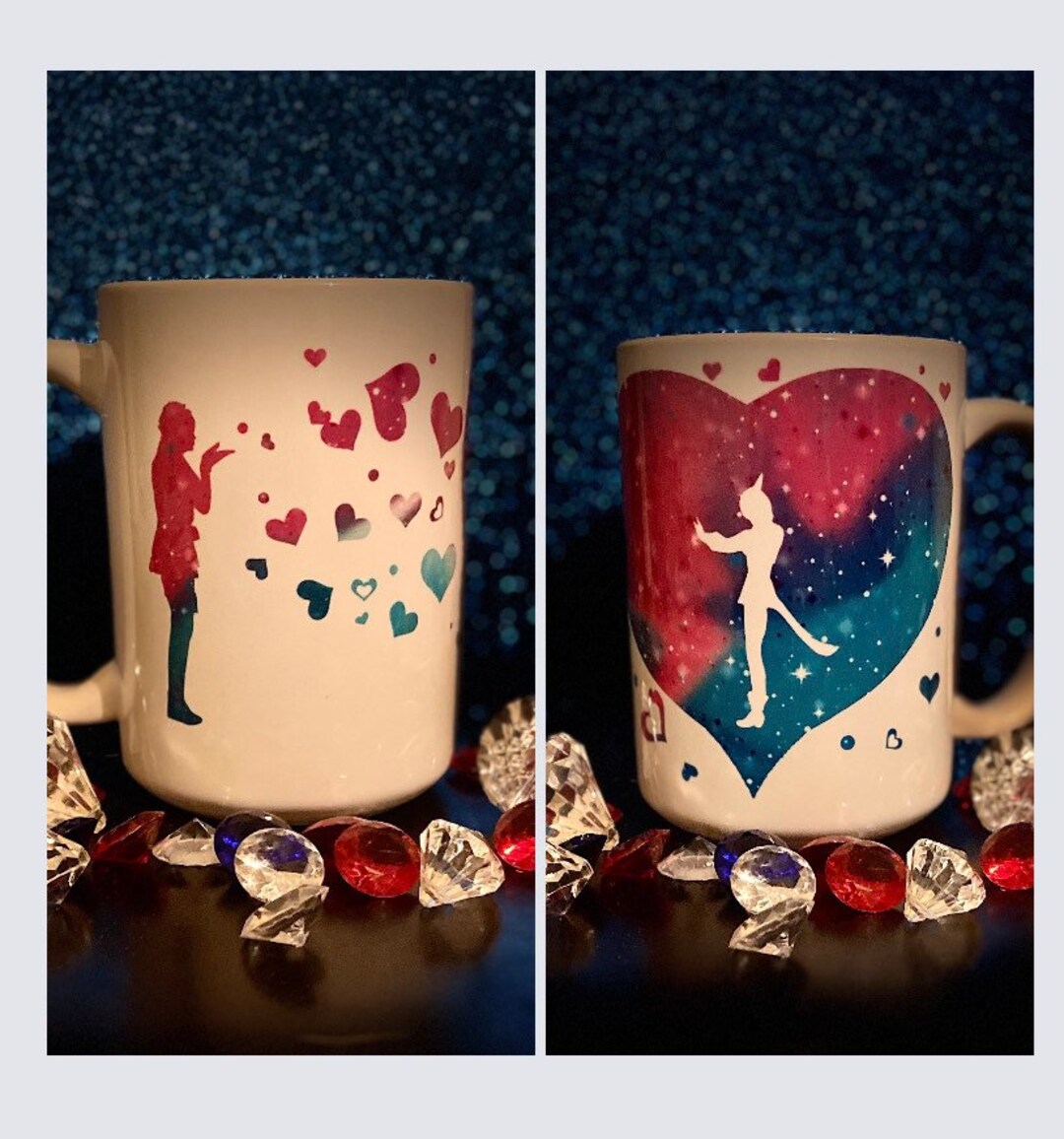 FFXIV Mug- FFXIV Love Inspired Blue and Pink Starry Sky Dote and Blush ...