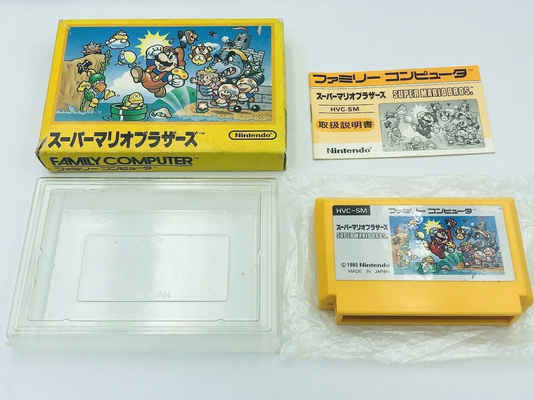 Super Mario Bros. 1 Nintendo Famicom NES Japan COMPLETE Box Manual 1985 ...