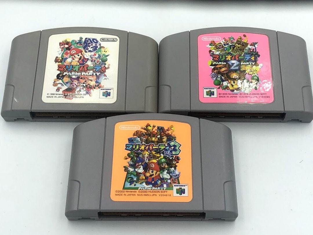 Mario Party 1 2 & 3 Nintendo 64 Japan 3-game Set N64 Japanese Version ...