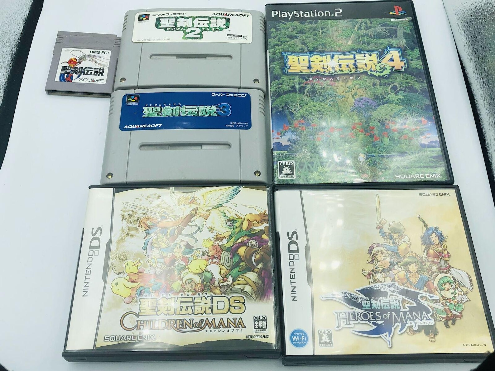Seiken Densetsu 1 2 3 4 Secret of Mana Full Series 8-game Complete Set ...