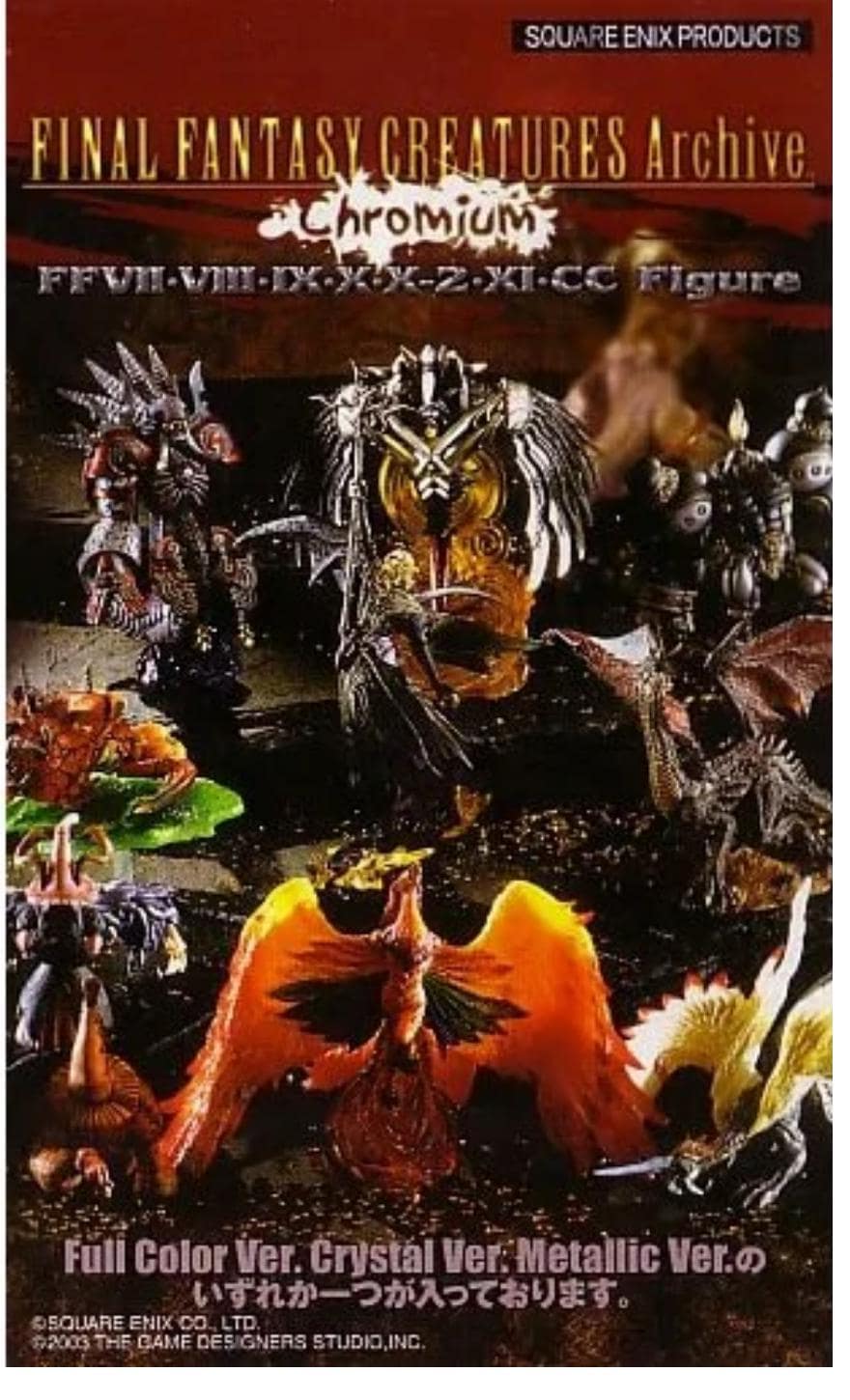 NEW SEALED Final Fantasy Creatures Archive Chromium Unopened Crate of ...