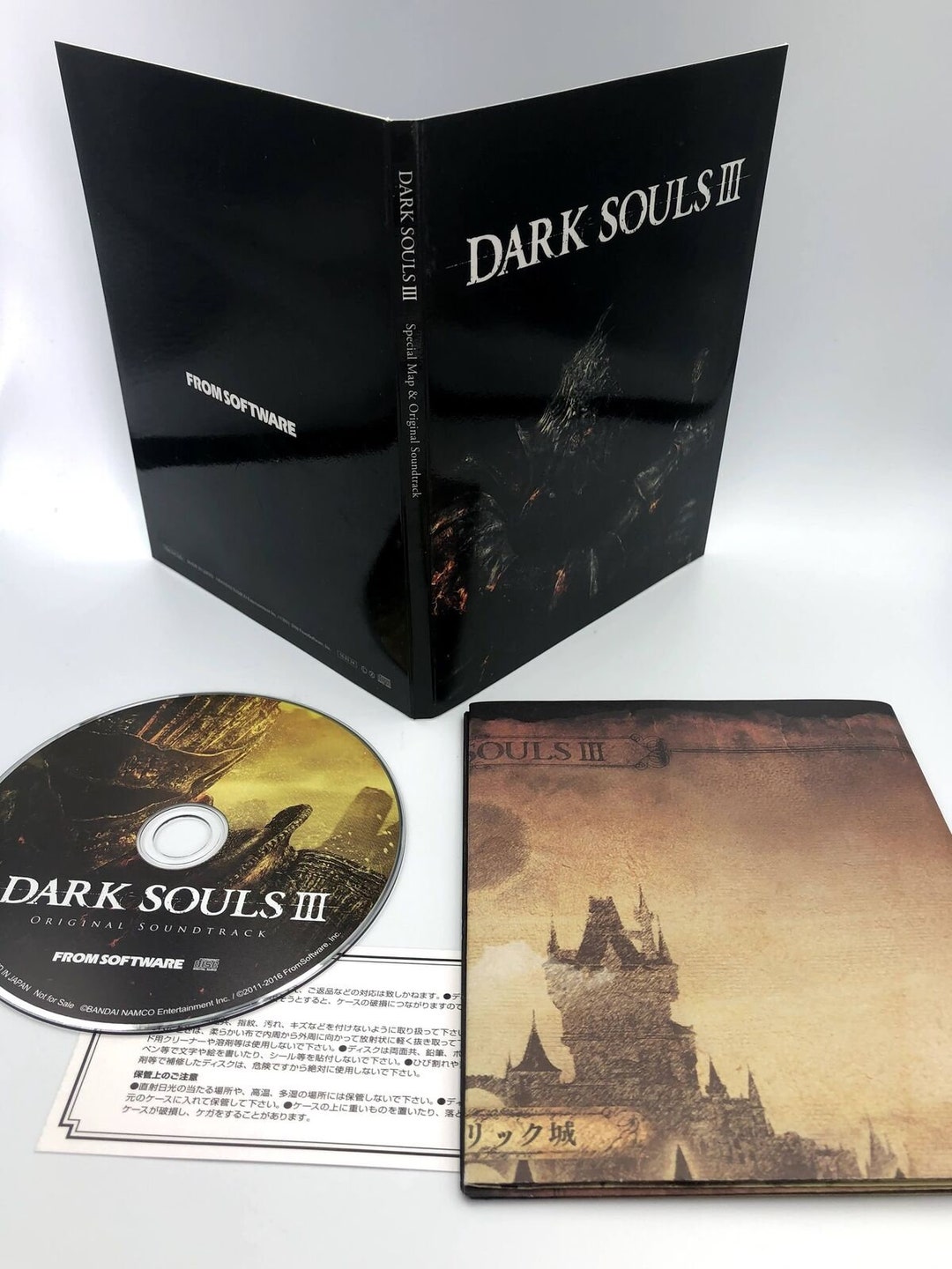 Dark Souls III Original Soundtrack Cdspecial Map/fold-out Poster OST - Etsy