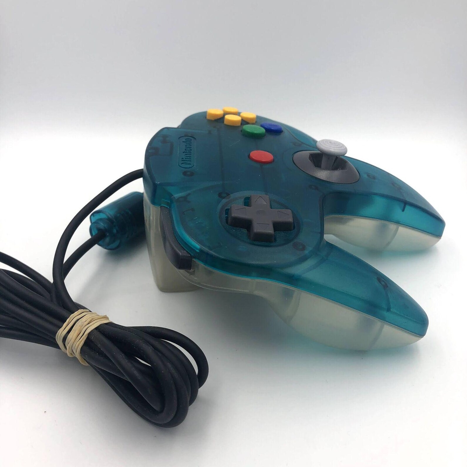 Nintendo 64 Controller Bros Authentic Official Clear Blue N64 Atomic ...