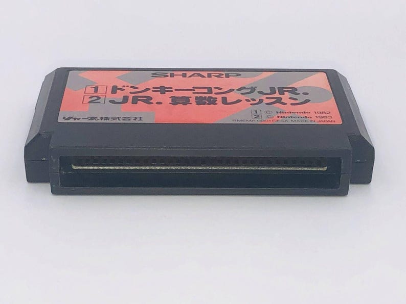 Donkey Kong JR. & Math Lesson 1983 Sharp Nintendo Famicom C1 NES TV ...