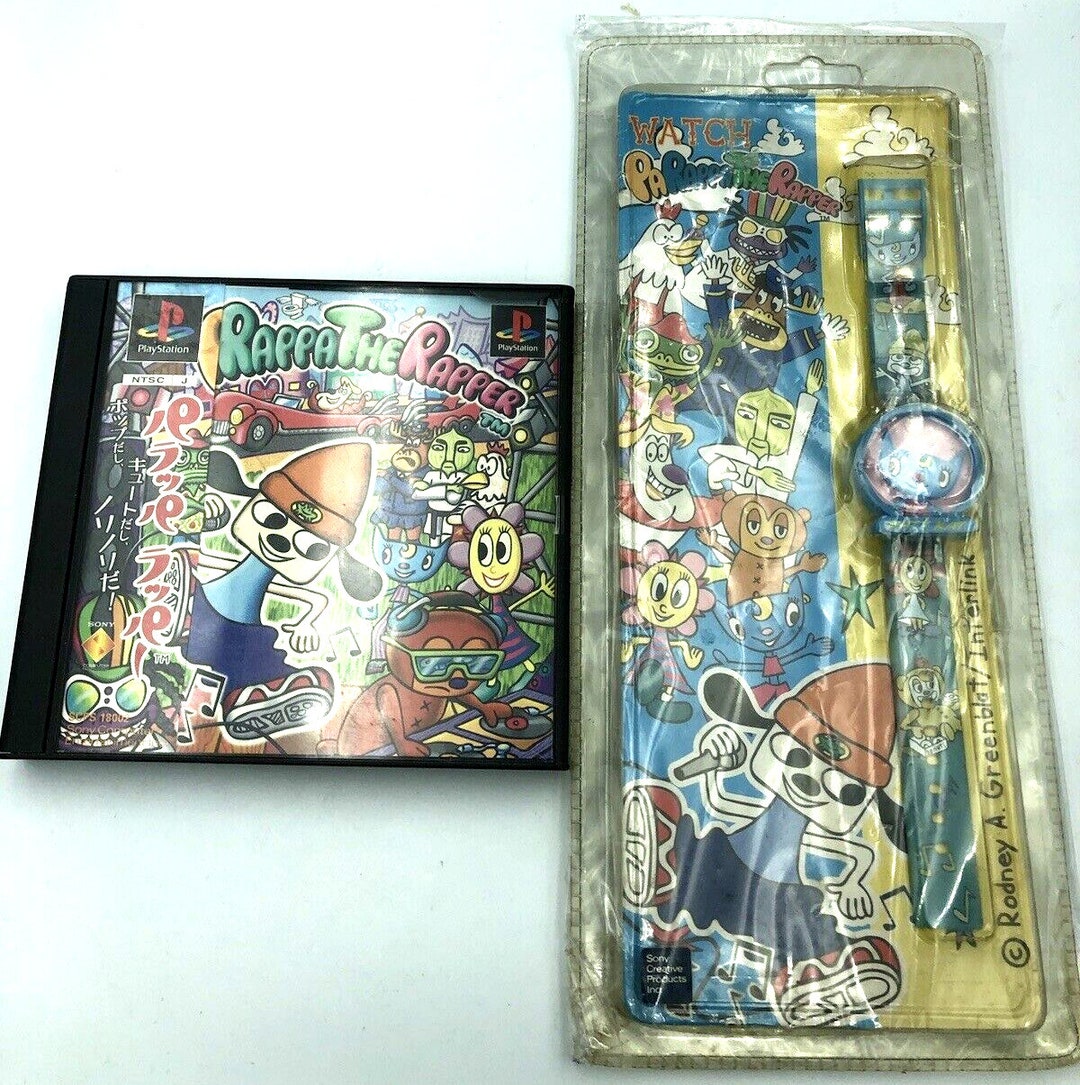 Parappa the Rapper Japanese Playstation Game NEW Katy Kat Digital Watch ...