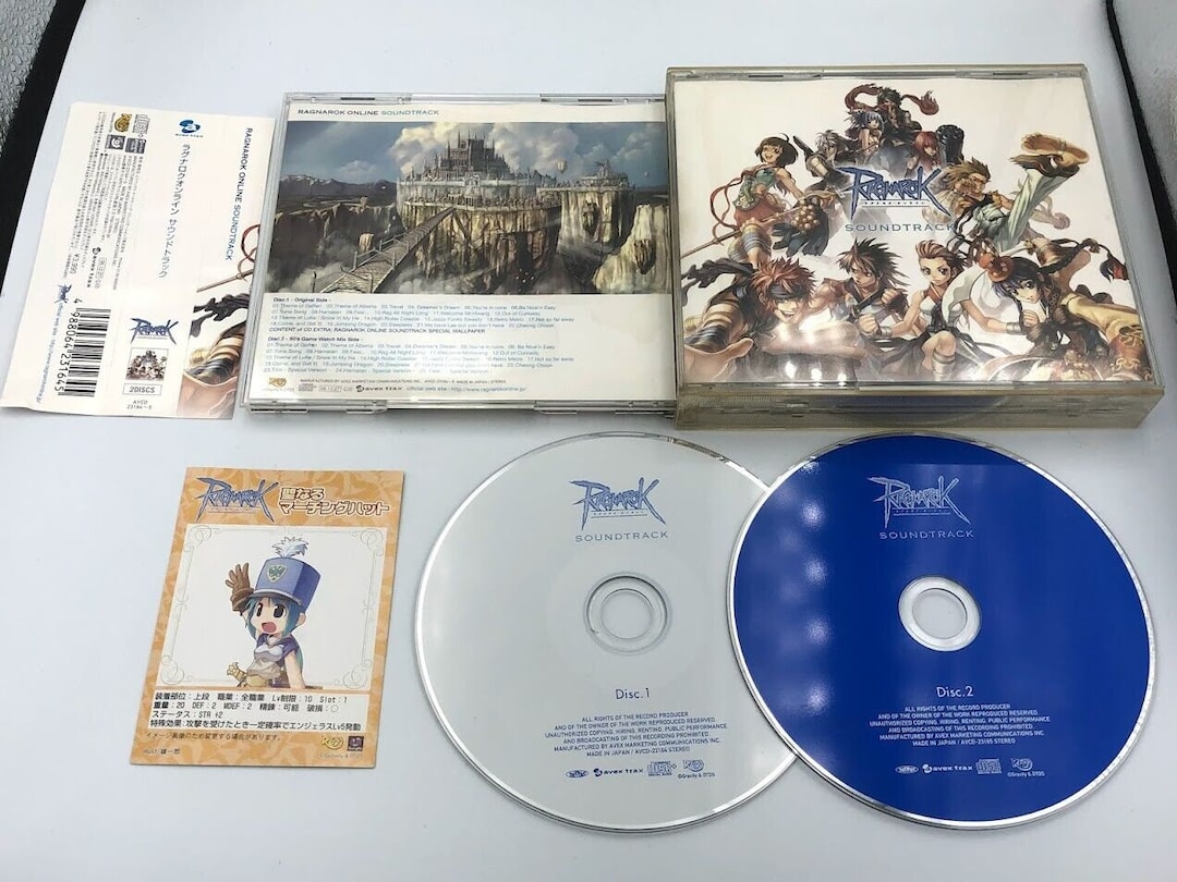 Ragnarok Online Soundtrack Original OST 2-CD Avex AVCD 231645 With Card ...