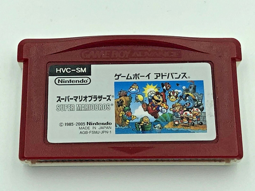 Super Mario Bros Brothers Famicom Mini Game Boy Advance GBA 20th ...
