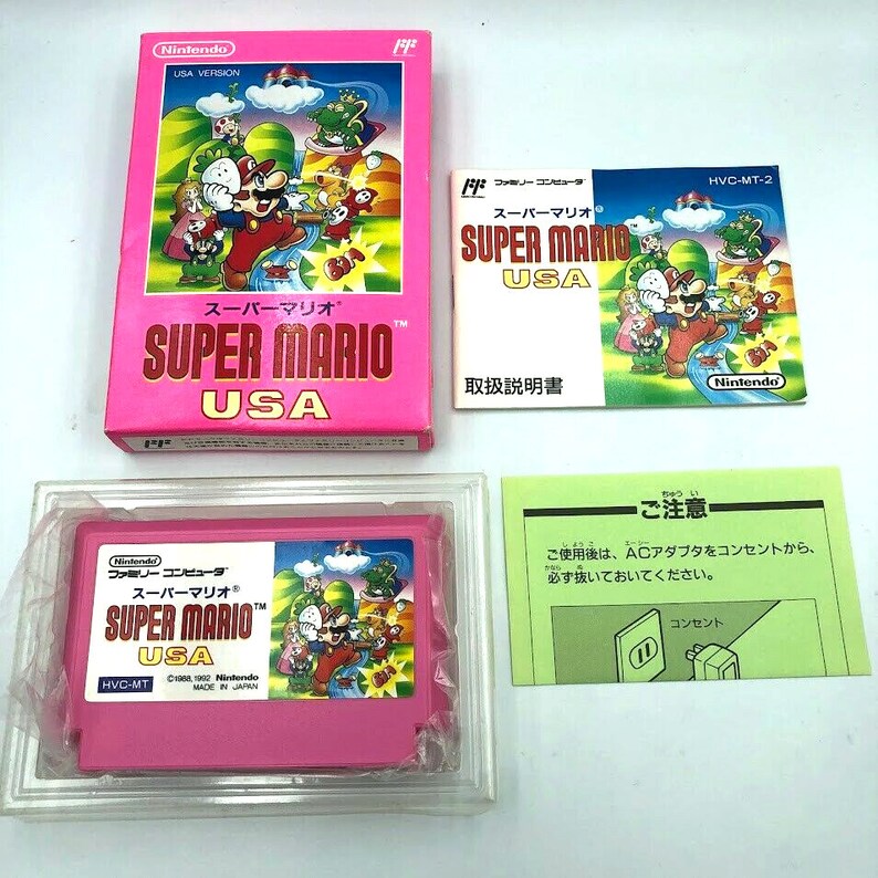 Super Mario USA Nintendo Famicom NES Japan 1992 Complete - Etsy