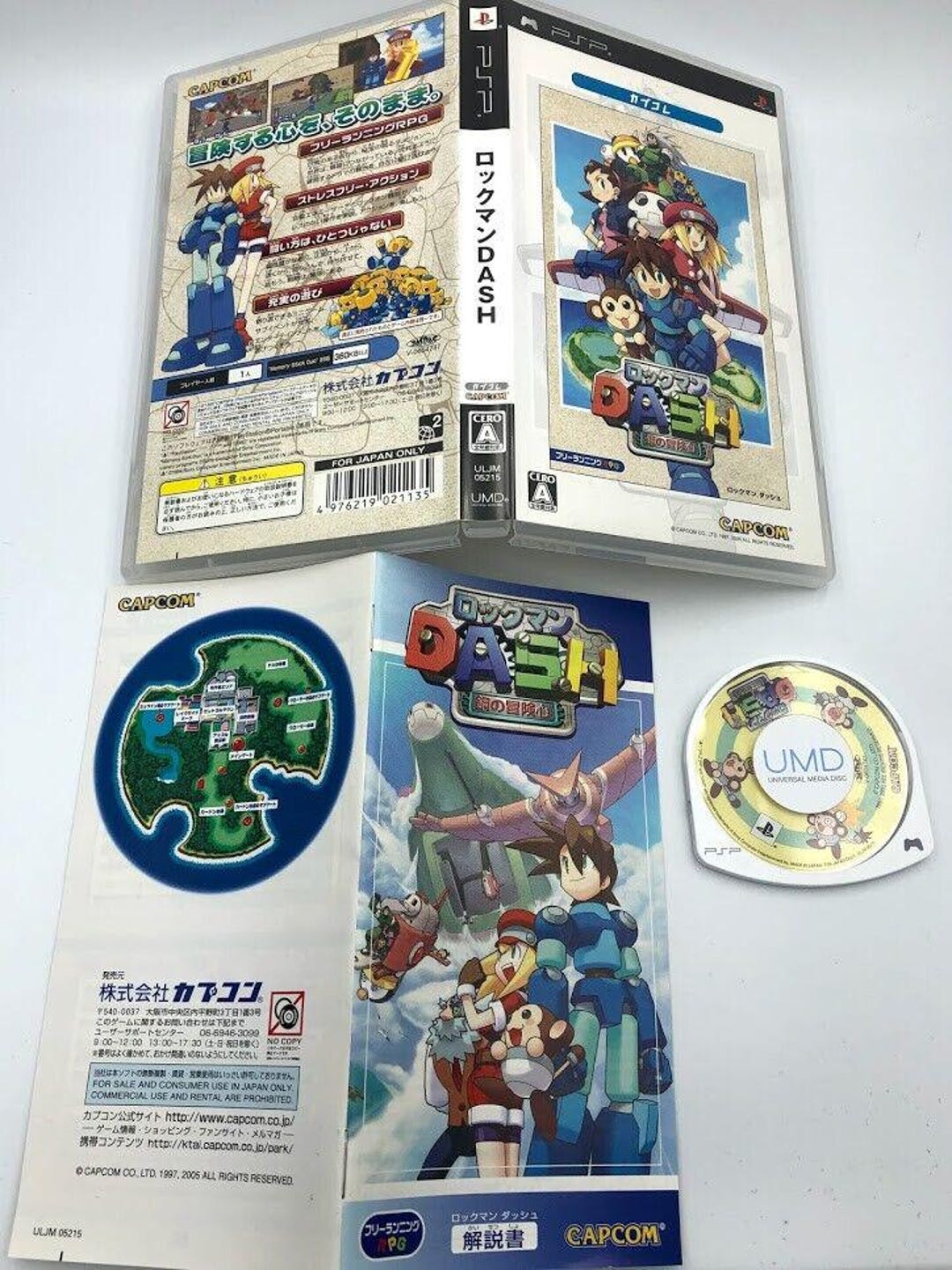 Rockman Dash aka Mega Man Legends Playstation PSP Japan Region-free ...