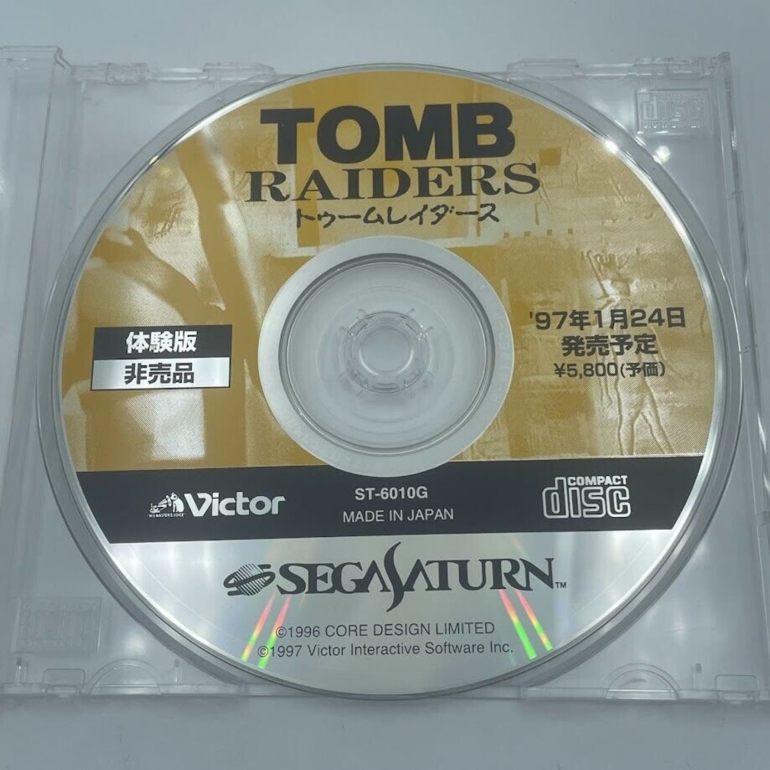 Tomb Raiders (raider) Demo Disc Sega Saturn Japan Promo "not for Sale ...