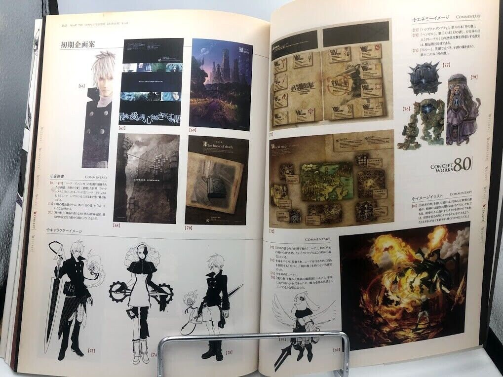 Grimoire Nier Artbook Japan Art Book Nier Automata Square Enix - Etsy