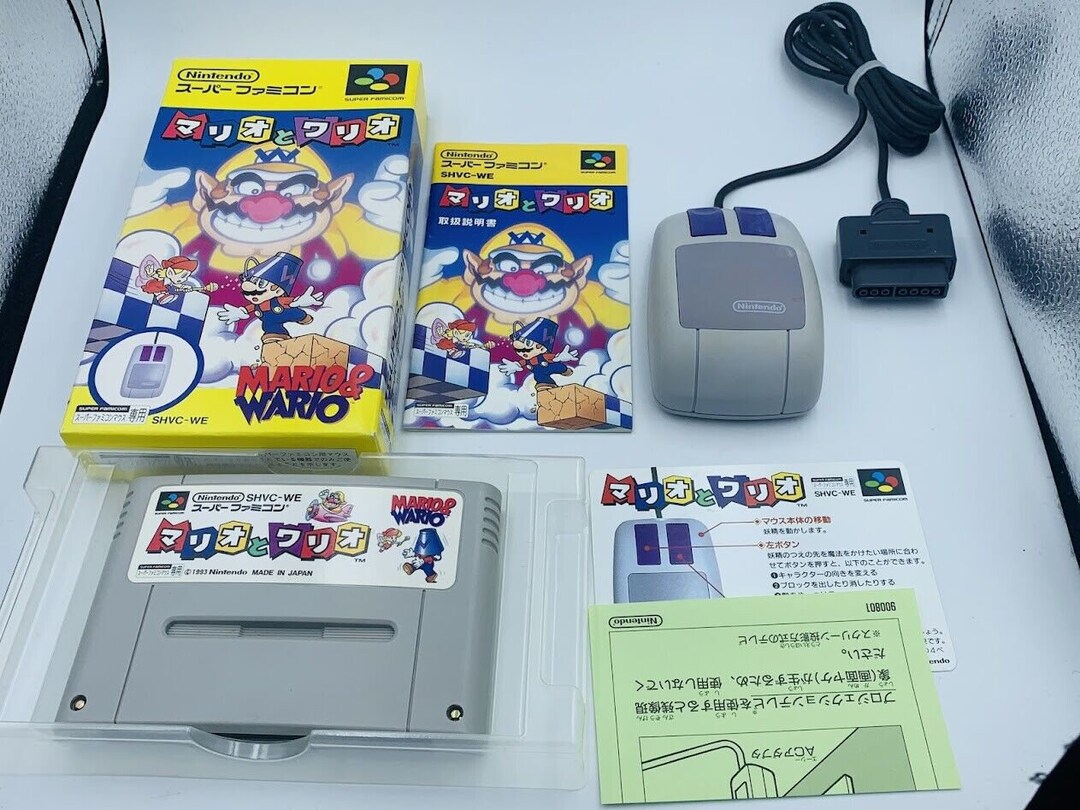 Mario and Wario Nintendo Super Famicom Japan COMPLETE CIB Super ...