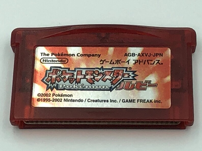 Pokemon Ruby Version Nintendo Game Boy Advance Japan Pokémon - Etsy