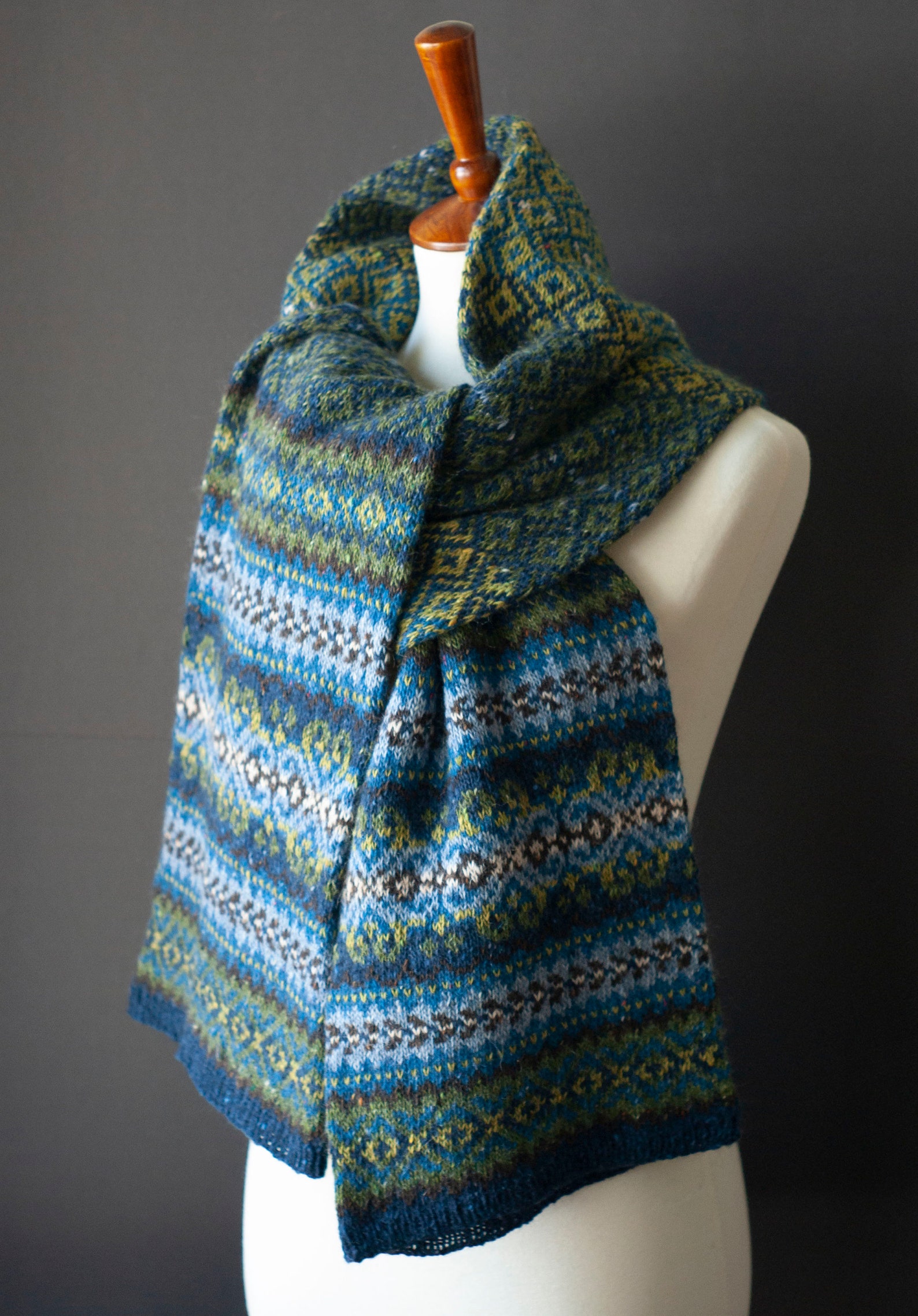 Gitchi-gami Scarf - Pattern - Knitting - Instant PDF Download - Etsy