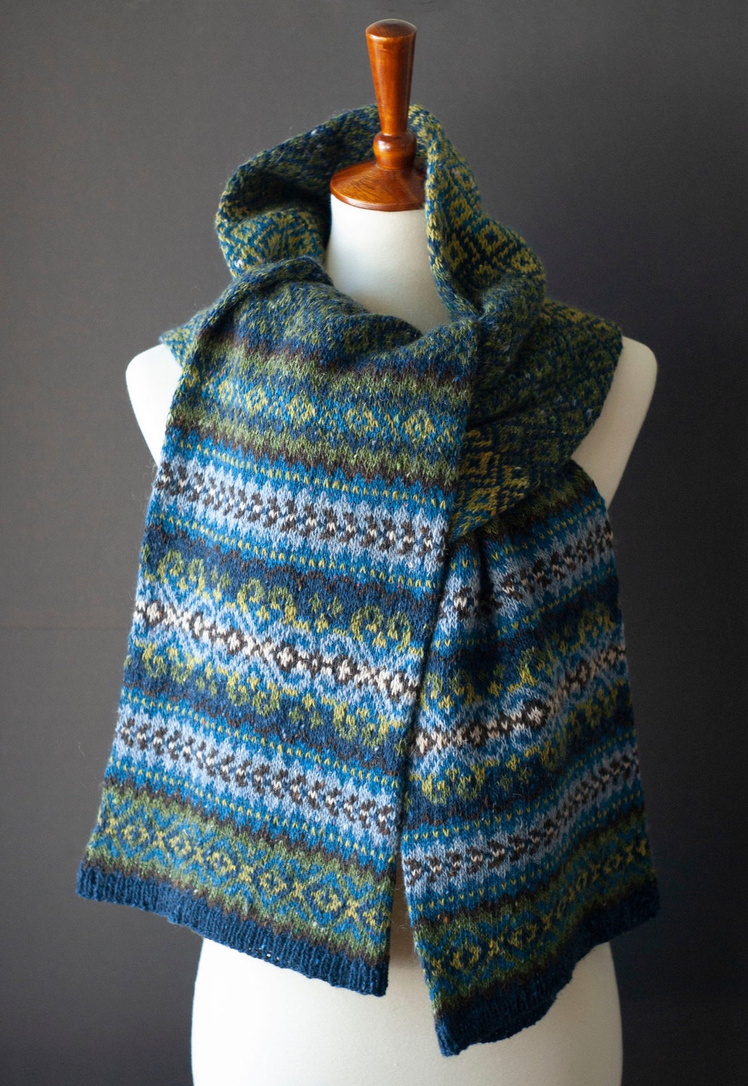 Gitchi-gami Scarf - Pattern - Knitting - Instant PDF Download - Etsy