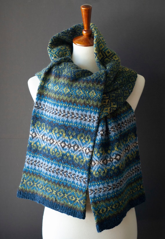 Gitchi-gami Scarf Pattern Knitting Instant PDF Download - Etsy