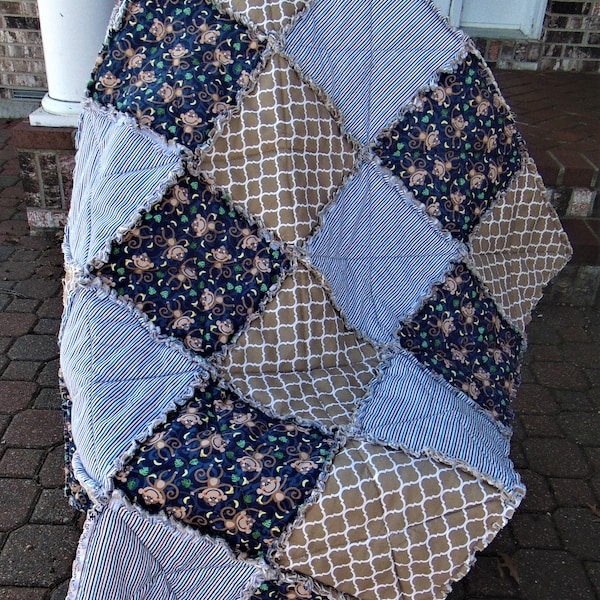 Monkey Rag Quilt - Etsy