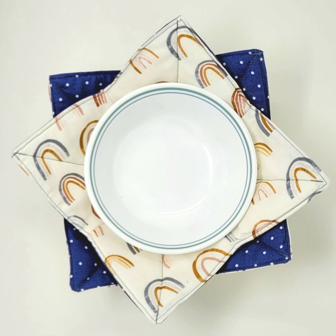 Rainbow Microwave Bowl Cozy - Free Shipping Eligible - Soup Bowl Cozy ...