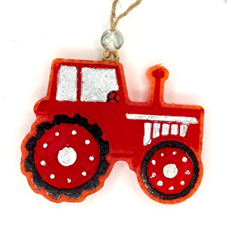 Red Tractor: Farm Tractor - Farmall - Flower - Floral - Football, Arrow ...