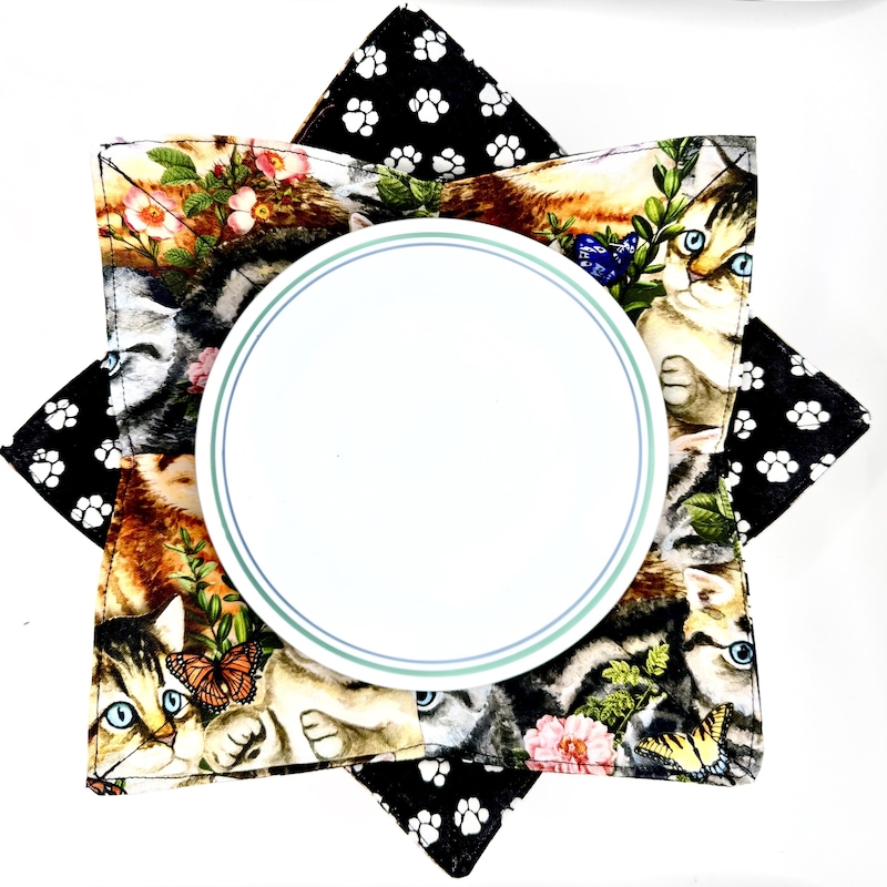 Cat Bowl With Holder - Etsy