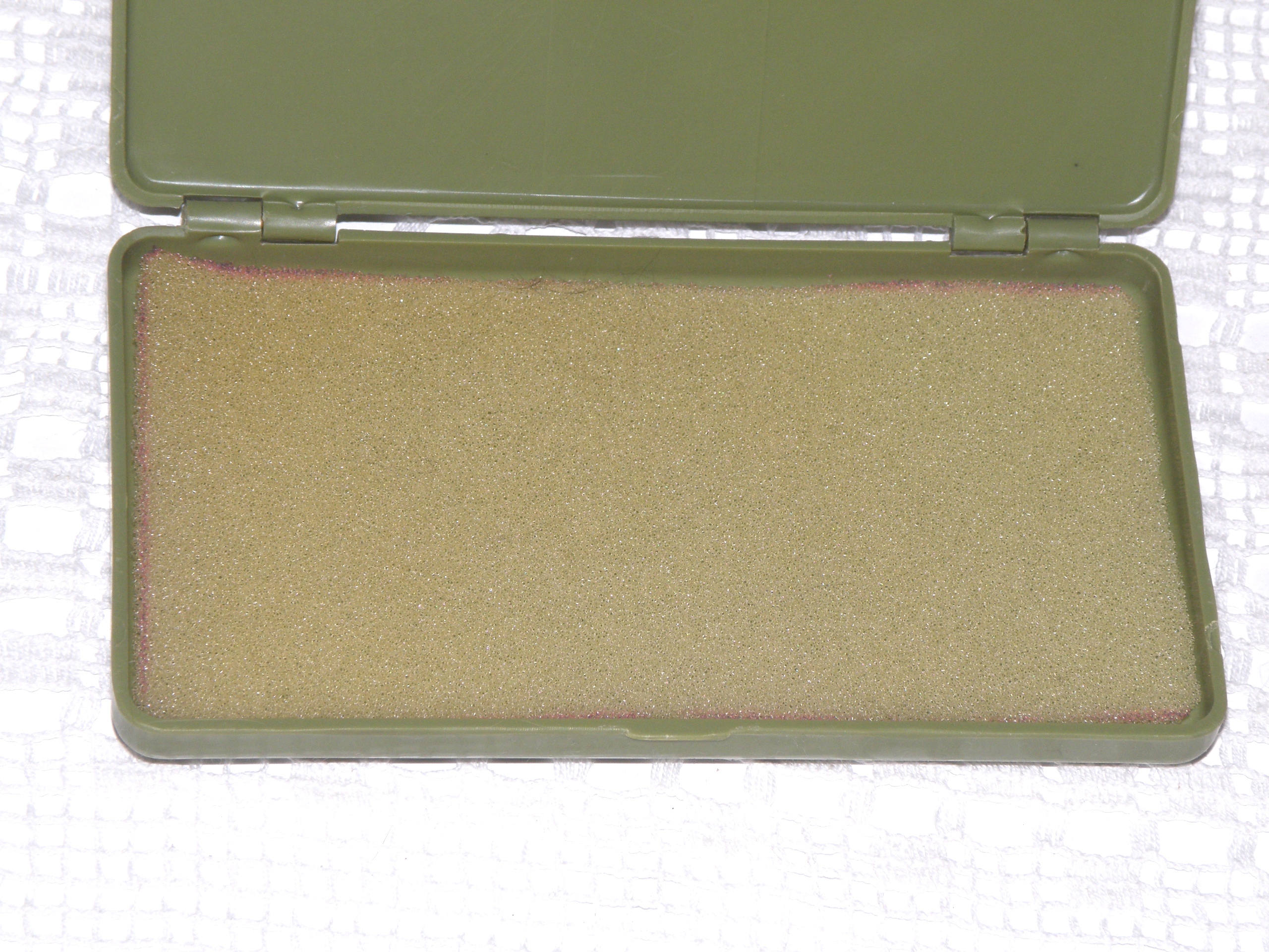 Vintage Green Plastic Box for Stamp Pad. Soviet Stamp Pad's Plastic Box ...