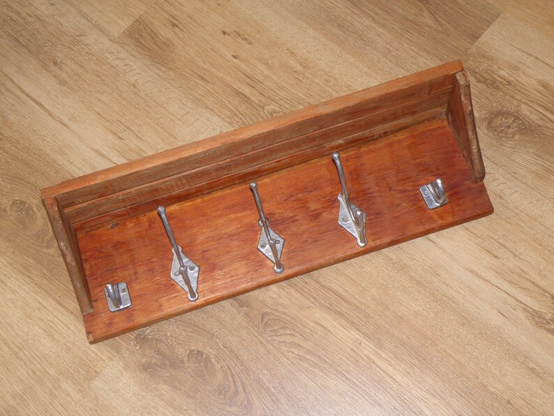 Vintage Wall Rack Wall Hanger Wooden Coat Hat Rack Primitive - Etsy