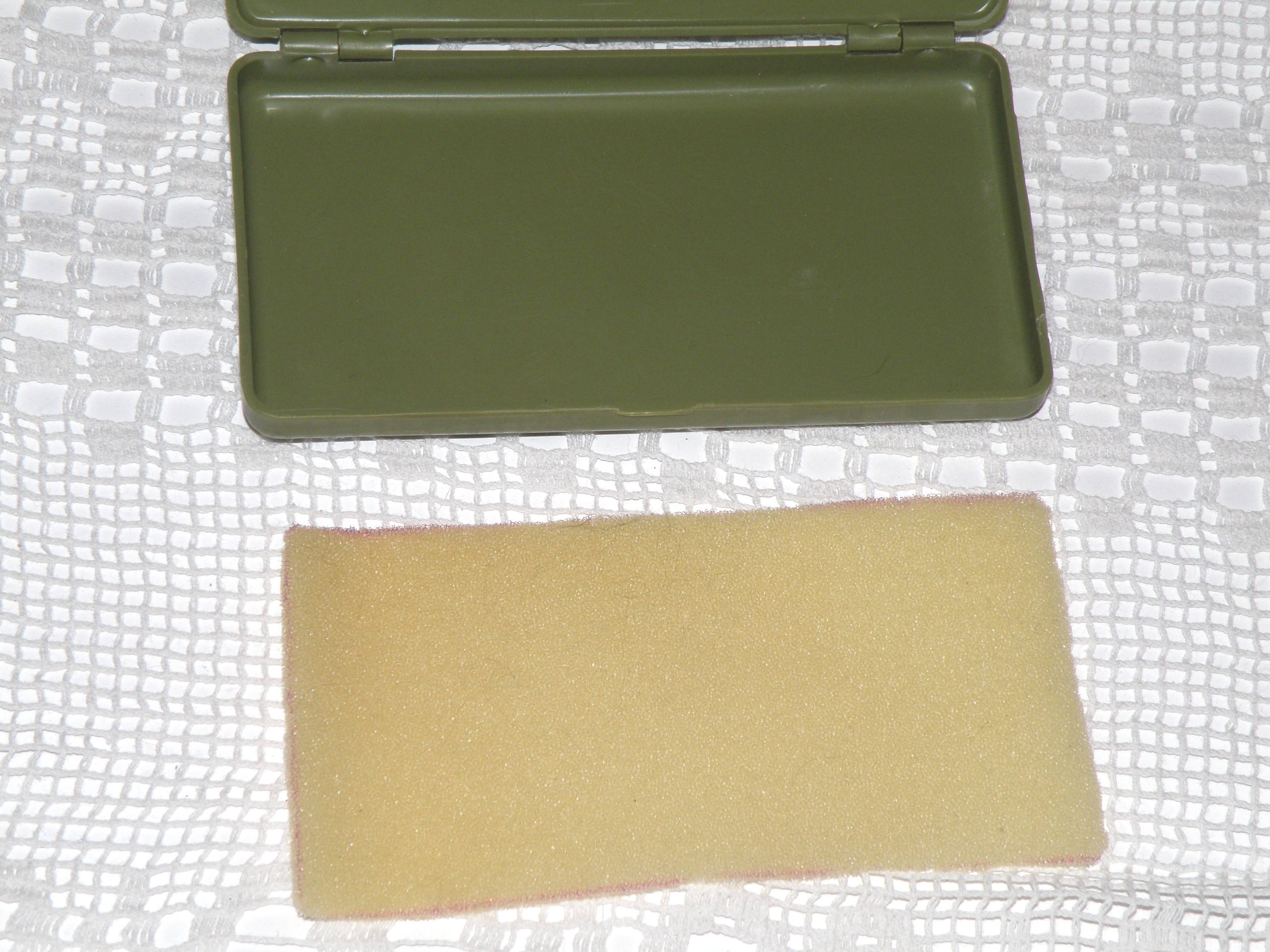 Vintage Green Plastic Box for Stamp Pad. Soviet Stamp Pad's Plastic Box ...