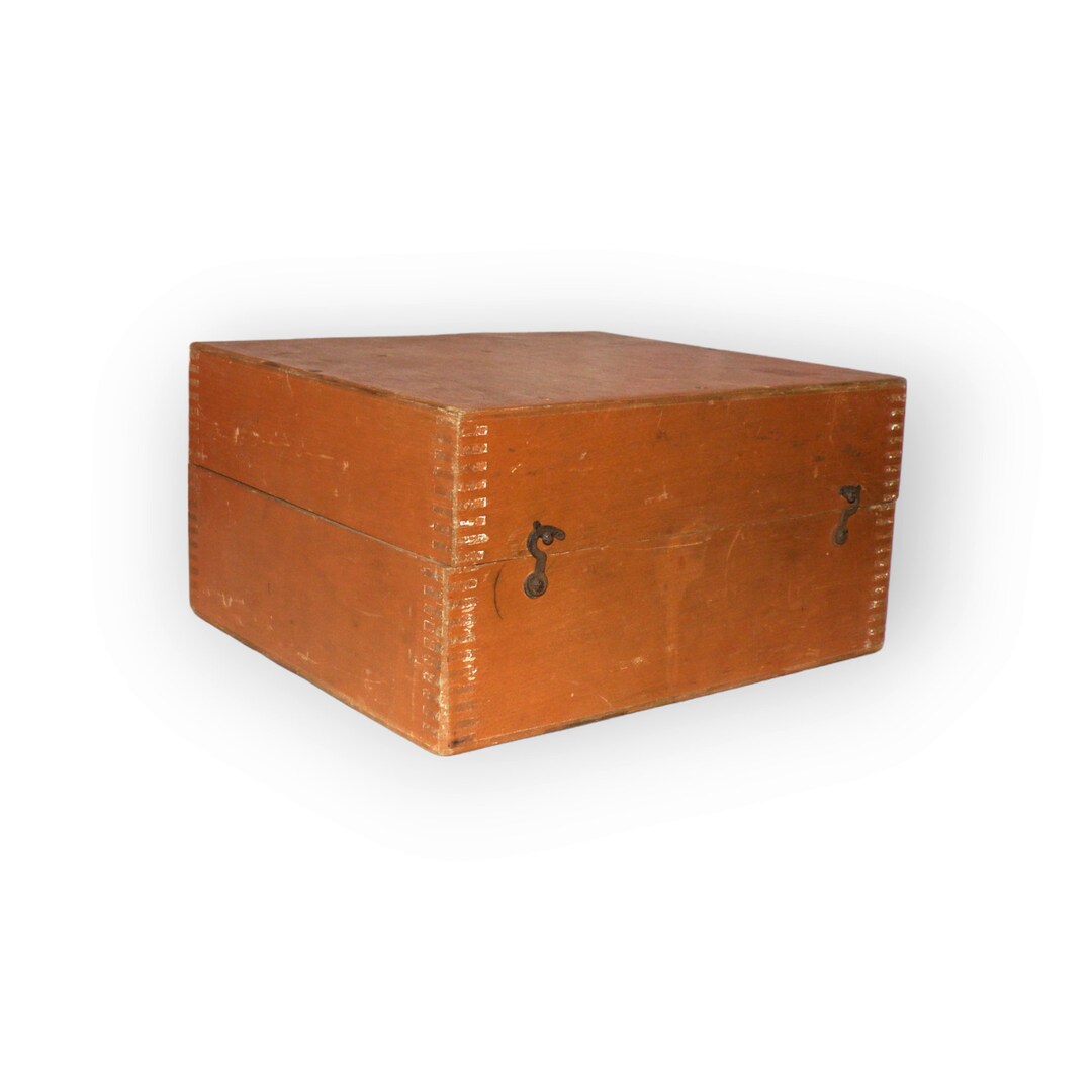 Vintage Wooden Box, Soviet Small Wood Tool Box, Retro Storage Box ...