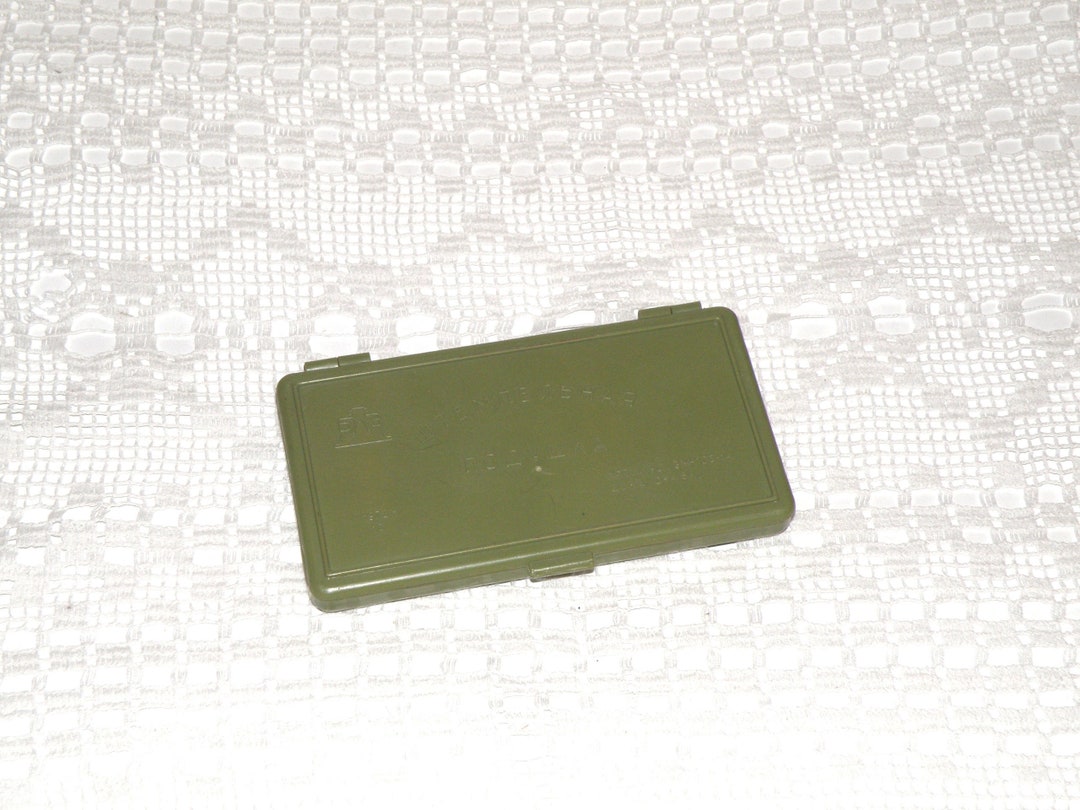 Vintage Green Plastic Box for Stamp Pad. Soviet Stamp Pad's Plastic Box ...