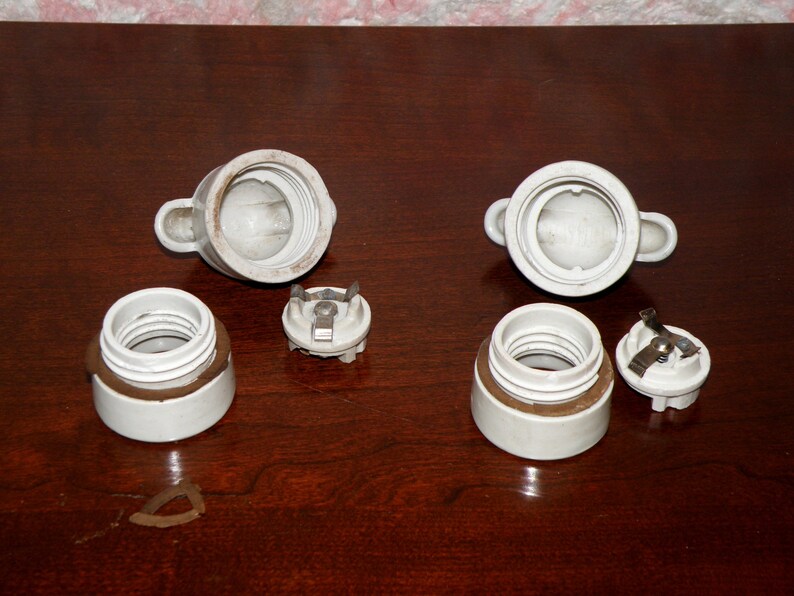 1960s Lamp Socket E27 220V Porcelain Lamp Base Antique, Vintage Bulb ...