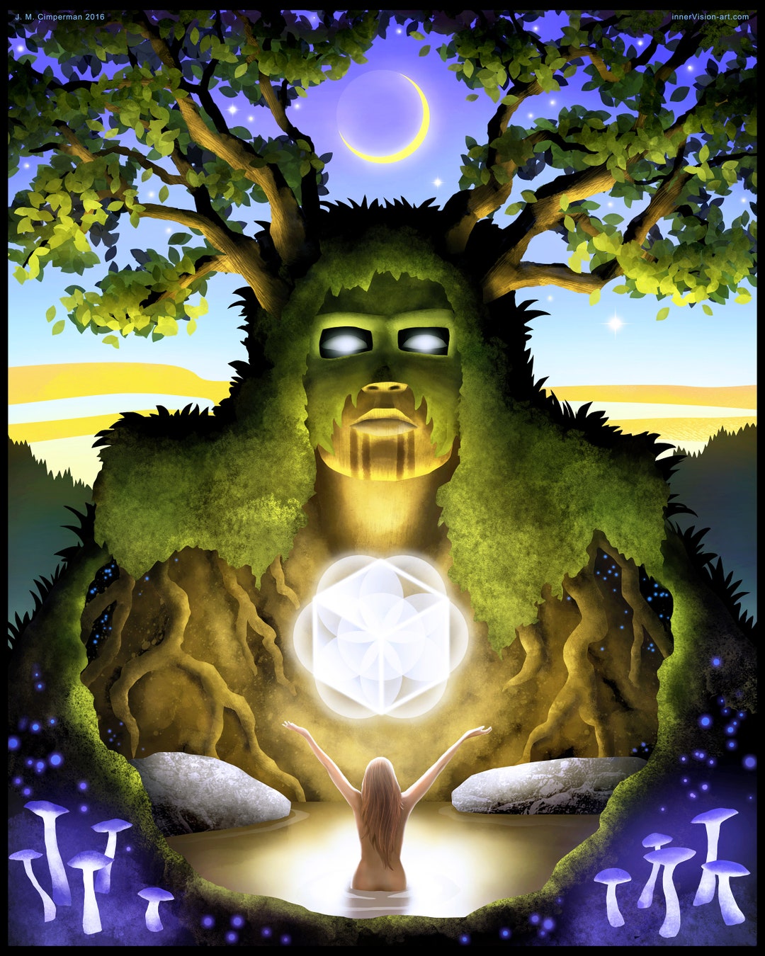 SHAMAN Art Print by John M. Cimperman - Etsy Australia