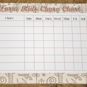 Farm Kid Chore Chart - Etsy