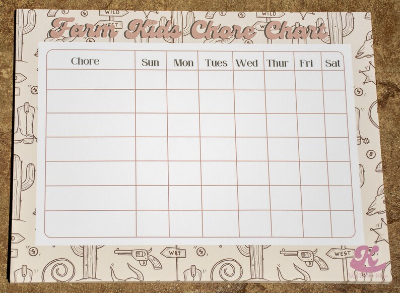 Farm Kid Chore Chart - Etsy