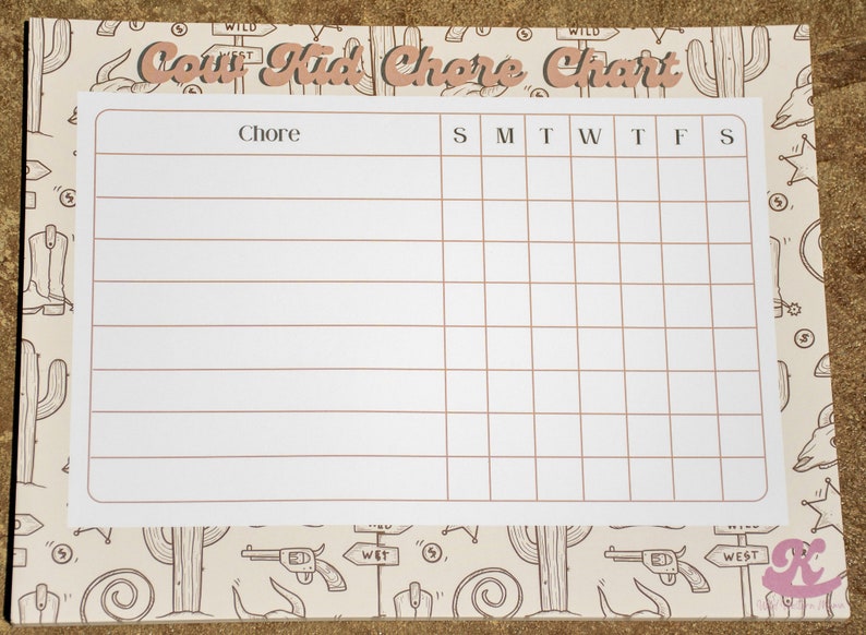 Cow Kids Chore Chart - Etsy