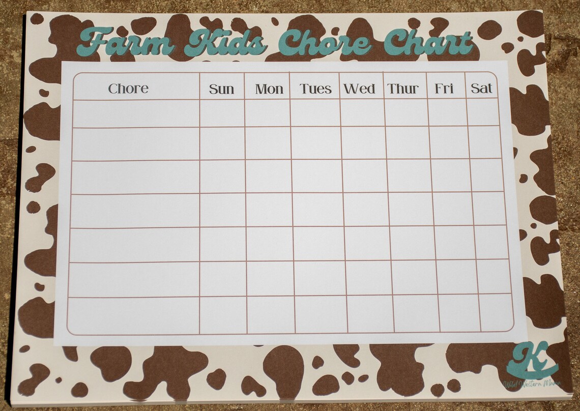 Farm Kid Chore Chart - Etsy