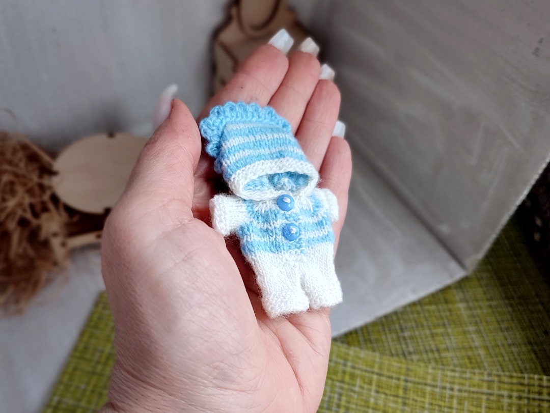 Miniature Doll Clothes Baby Jumpsuit 1:24 Dollhouse Miniature Baby Doll ...