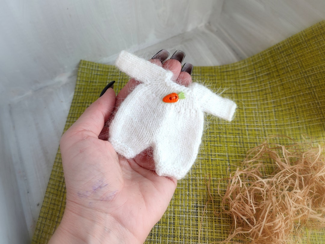 Miniature Doll Clothes Baby Jumpsuit and Hat 1:12 Dollhouse Miniature ...