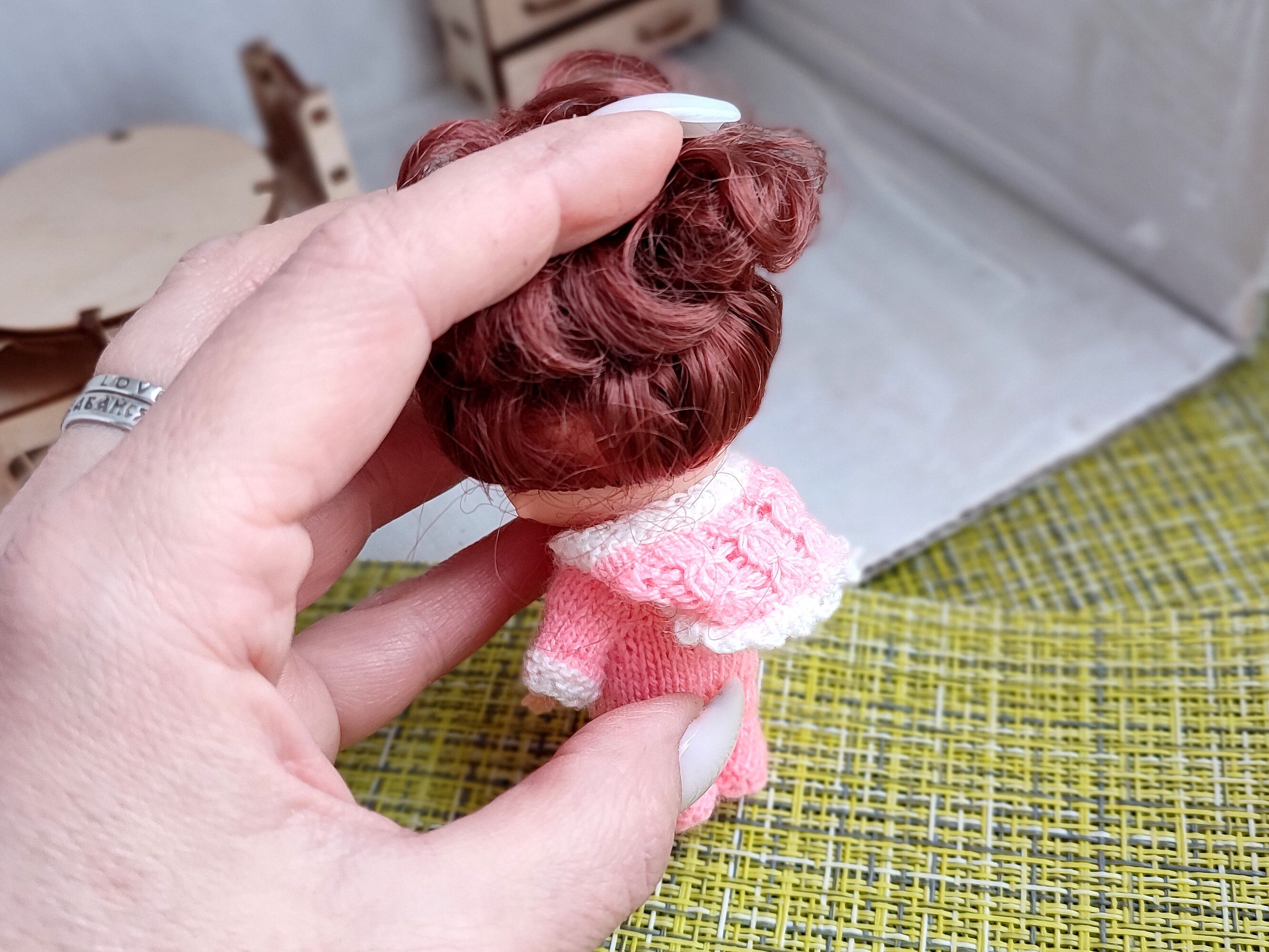 Miniature Doll Clothes Baby Jumpsuit 1:24 Dollhouse Miniature Baby Doll ...