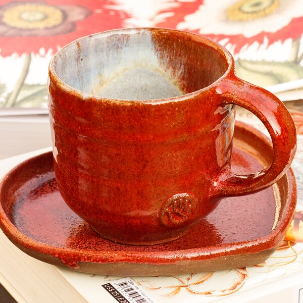 Stoneware Tea Cups - Etsy