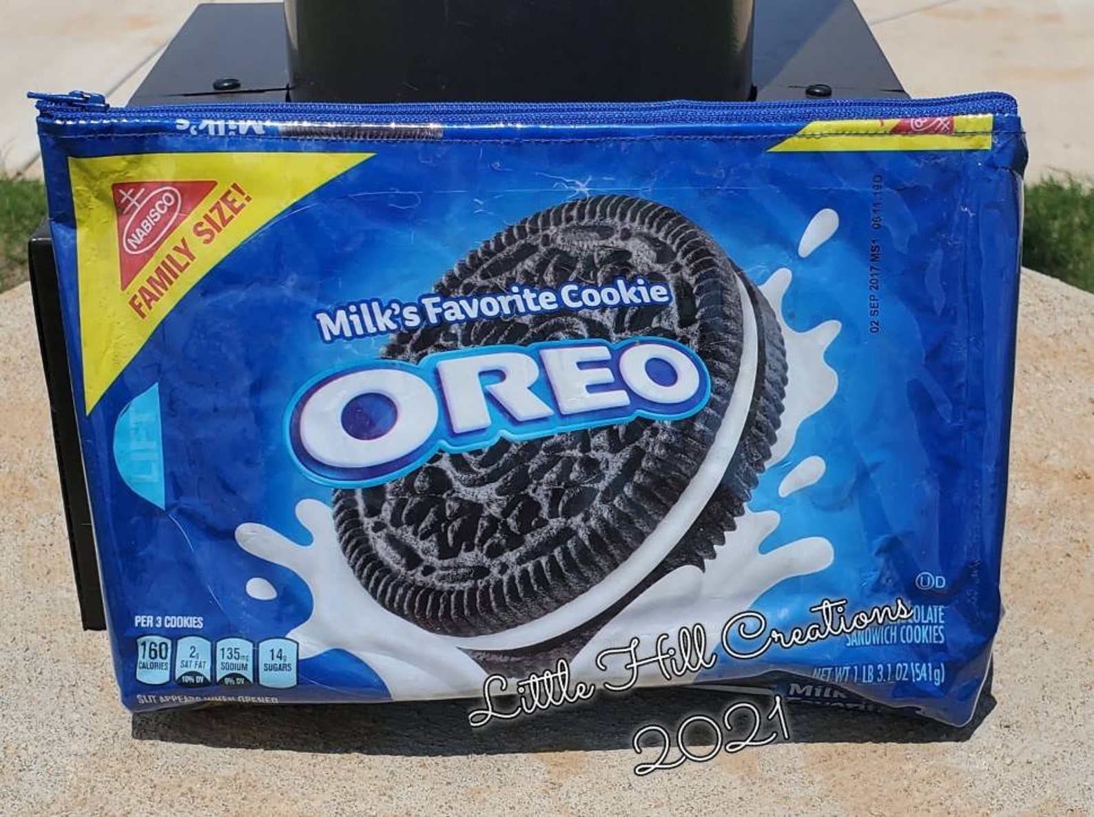 Oreo Cookie Zippered Pouch/ Upcycled Oreo Wrapper/ Pencil | Etsy