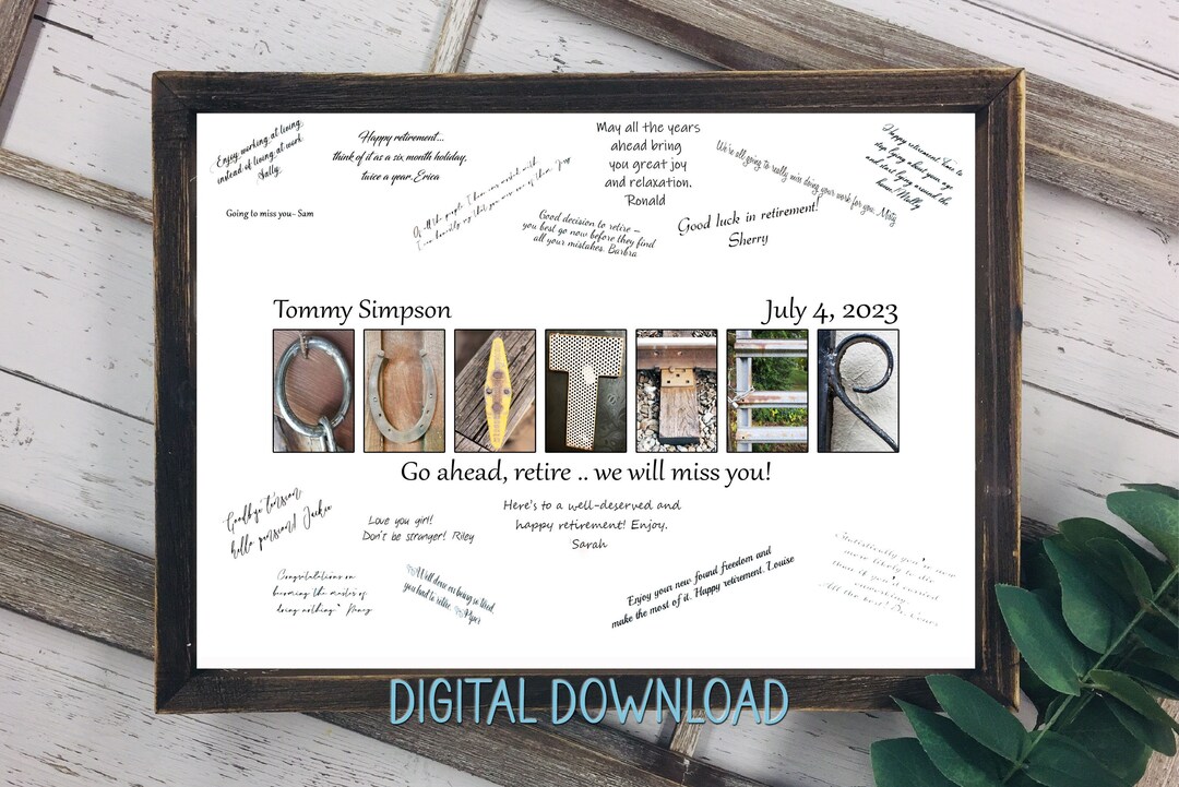 Printable Download, Personalized Quitter Retirement Unique Alternative ...