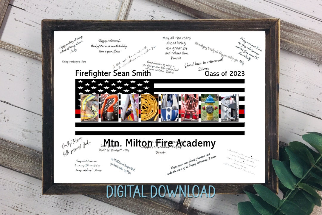 Printable Download Fire Academy Graduation Unique Alternative Guest ...
