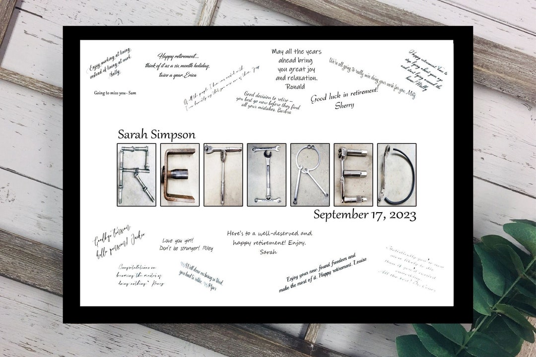 Retired Auto Mechanic Tools Guest Book Alternative, Mechanic Retirement ...
