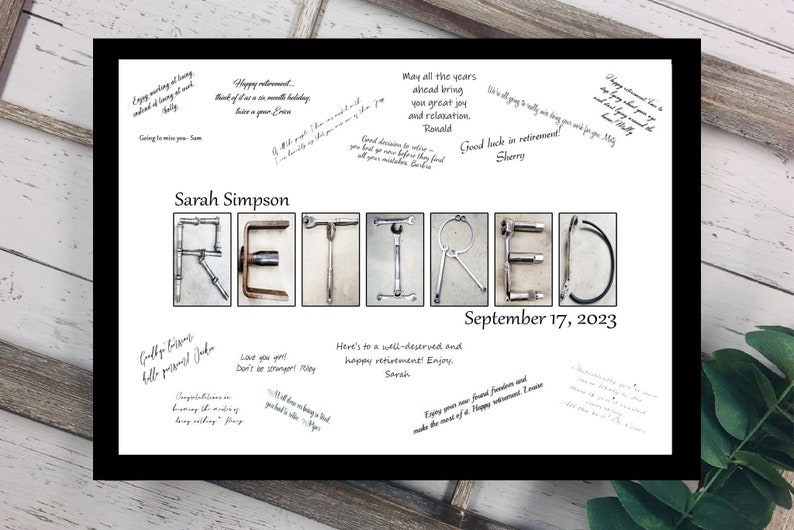 Retired Auto Mechanic Tools Guest Book Alternative, Mechanic Retirement ...