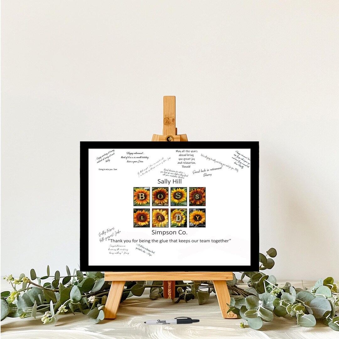 Sunflower Boss Lady Appreciation Day Thank You Gift From Team, Boss Day ...