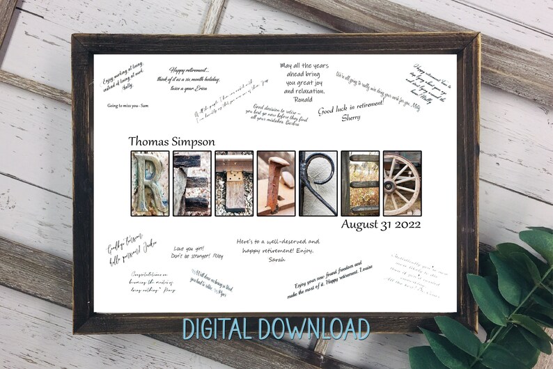 Digital Download Rustic Retirement Unique Alternative Guest - Etsy