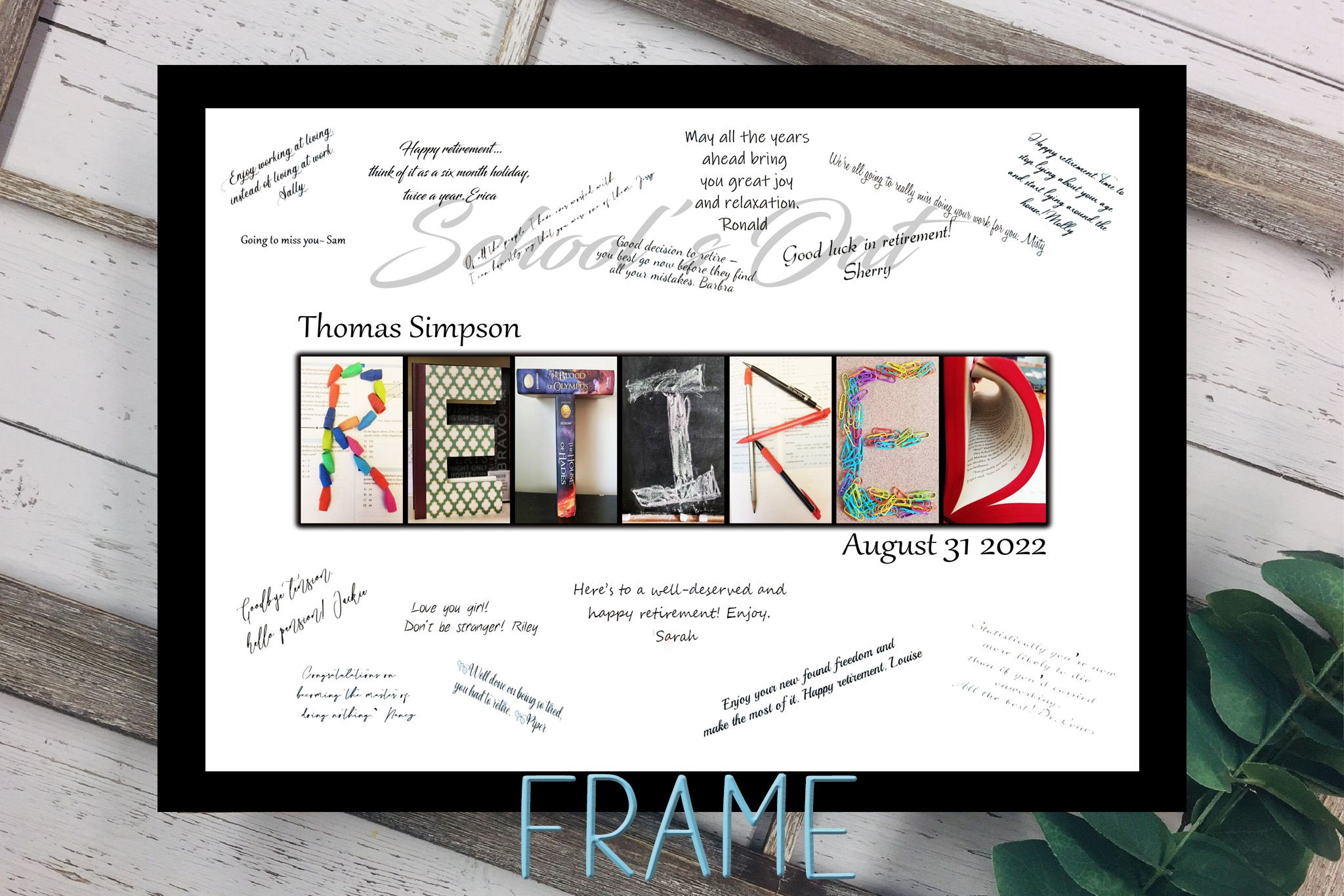 Teacher Retirement Unique Alternative Guest Book Retirement - Etsy