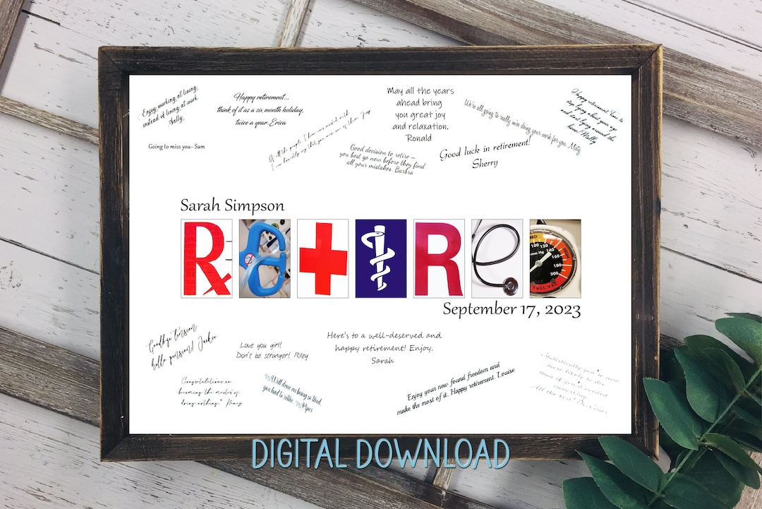 Printable Download Retired EMT EMS Retirement Party Guest - Etsy