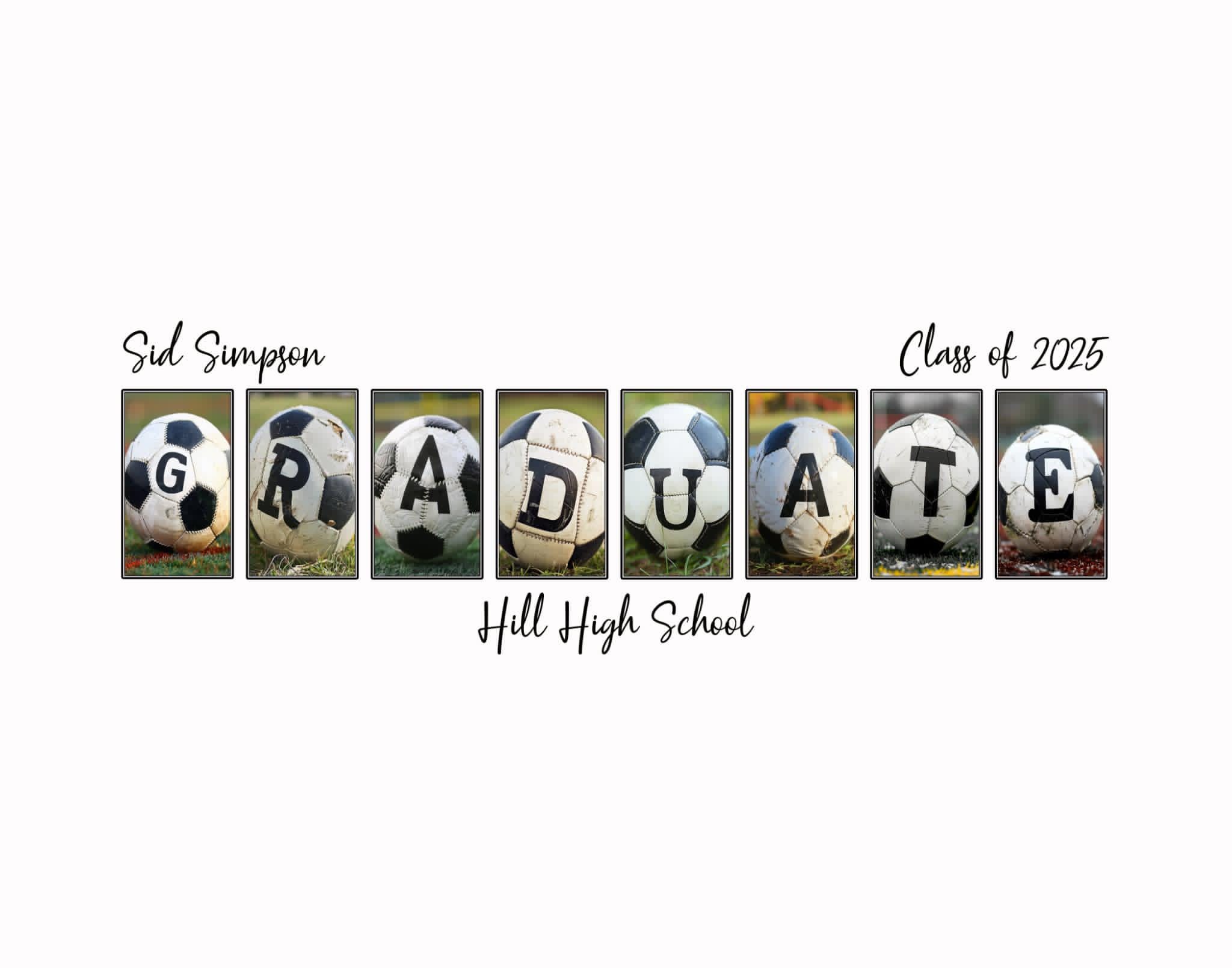 Personalized Soccer Graduation Party Unique Alternative Guest Book ...
